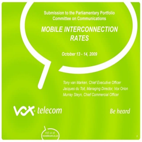 Mobile Interconnection Rates New Methodology with Real | PDF ...