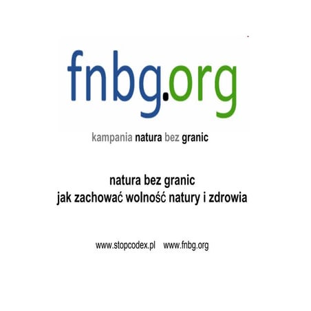 Fnbg jak działać na rzecz zdrowia... | PPT