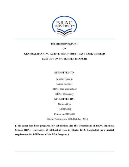 INTERNSHIP REPORT NATASHA NAZIRA | PDF