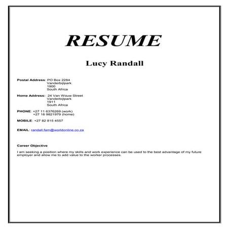 Lucy_Resume | DOC