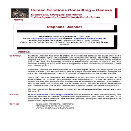 091114 Cv Stephane Jeannet | DOC