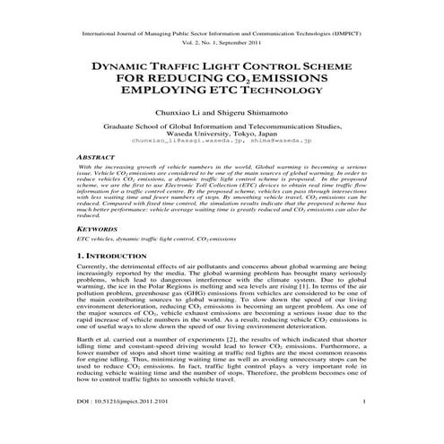 Adaptive Traffic Control System : The Smart and Imperative Traffic Monitoring System for India | PDF