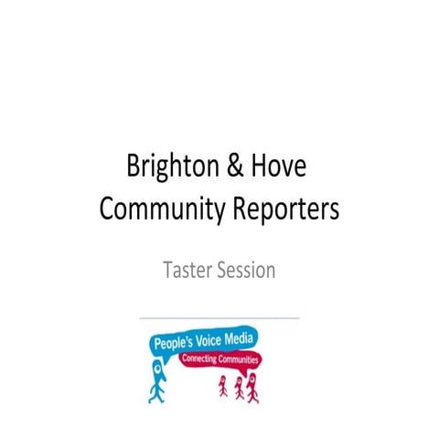 What is community reporting? | PPT