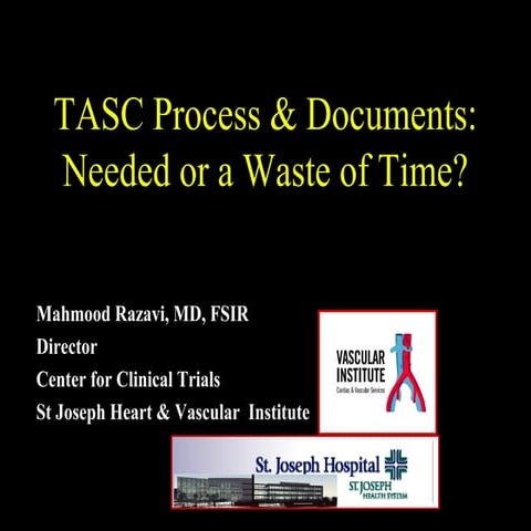 TASC RECOMMENDATIONS | PPT