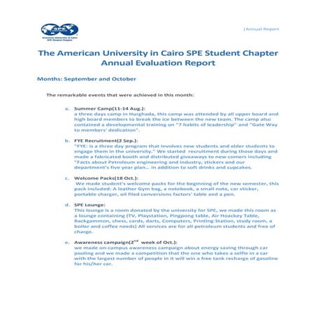 SPE annual Report | PDF