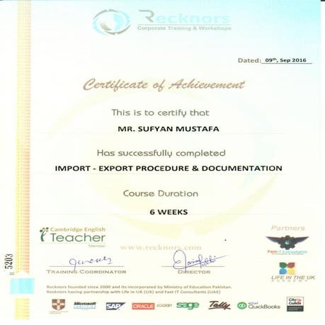 Import Export Course | PDF