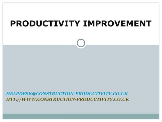 TPM-Improvement of production efficiency | PPTX | Manufacturing ...
