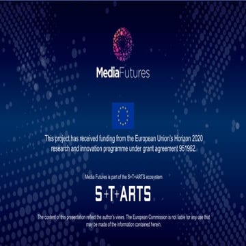 Data-driven art residencies to reshape the media value chain-Blot | PPT | Free download