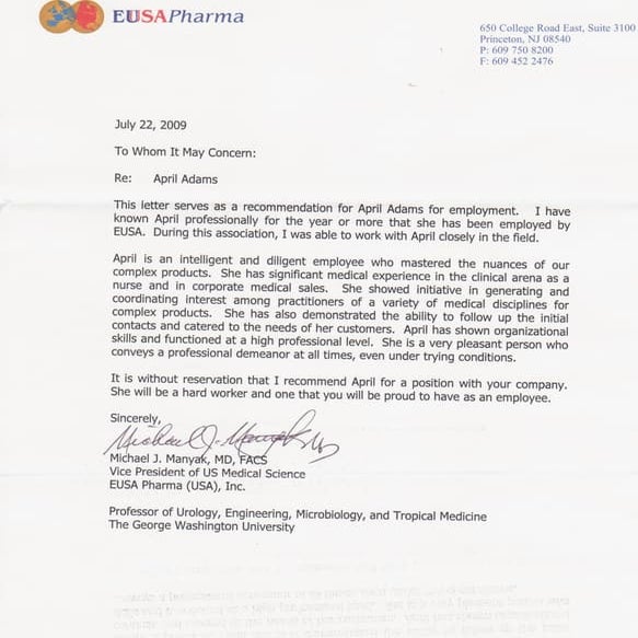 Dr. Manyak Recommendation | PDF