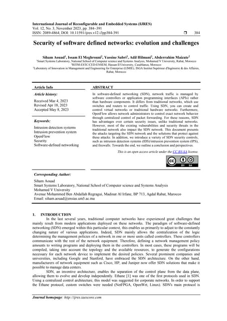 Security Of Software Defined Networks Evolution And Challenges Pdf