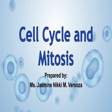 Cell Cycle and Mitosis | PPTX