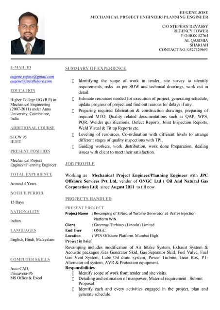 CV-Anto-2016 | PDF | Civil Engineering Industry | Industries