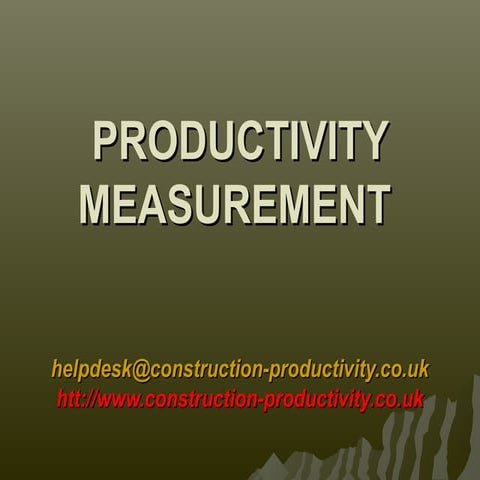 Productivity improvement techniques | PPTX