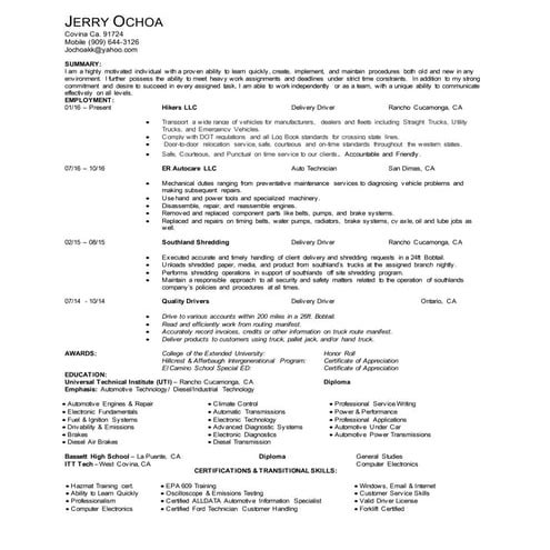 Ochoa Jerry resume 2016 | DOCX