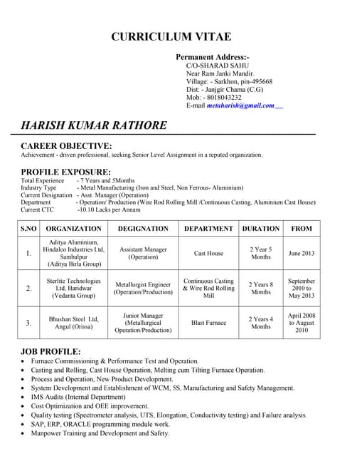 GAURAV SHARMA CV | DOC