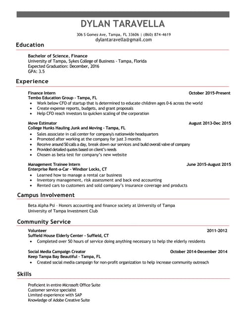 Emily Peduto Resume | PDF