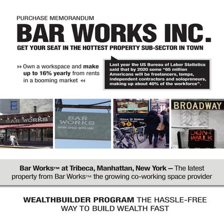 Bar-Works-Tribeca-PDF-Brochure 2016 june | PDF