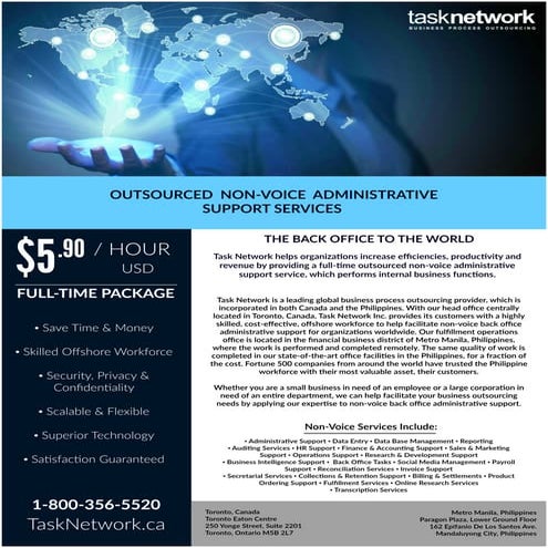 Nonvoice Admin Support Flyer | PDF