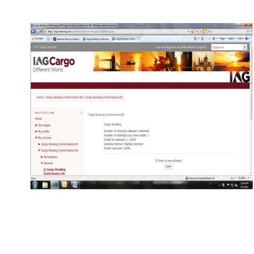 Cargo Booking Conformance Training 2014 | DOCX