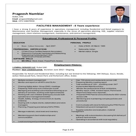 hemant resume
