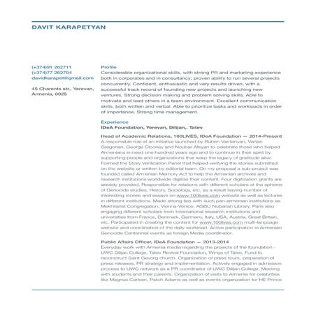 David_CV | PDF
