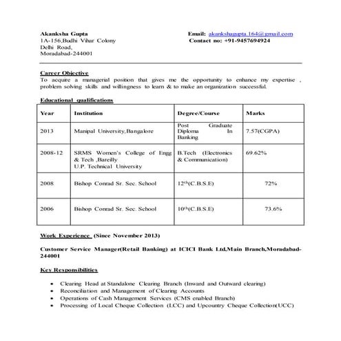 akanksha-resume | PDF
