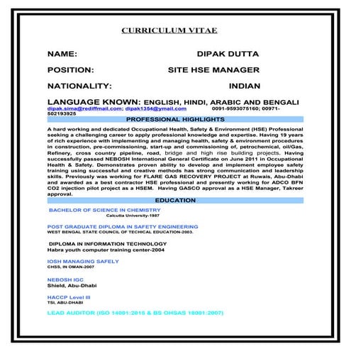 Anil CV | DOCX
