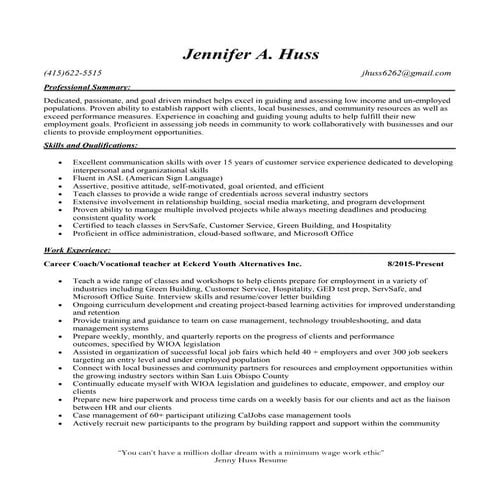 Resume Carrie | DOCX