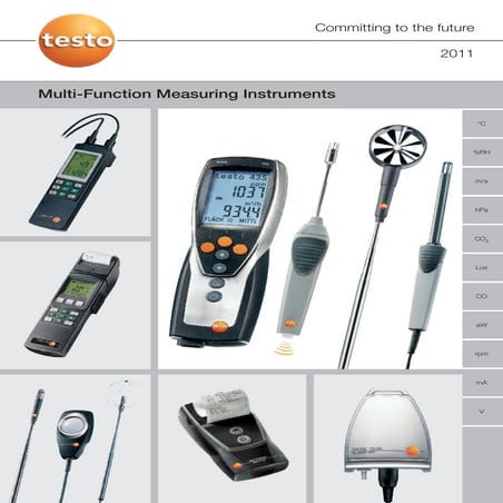 Testo - Multifunction Measuring Instruments | PDF | Indoor ...