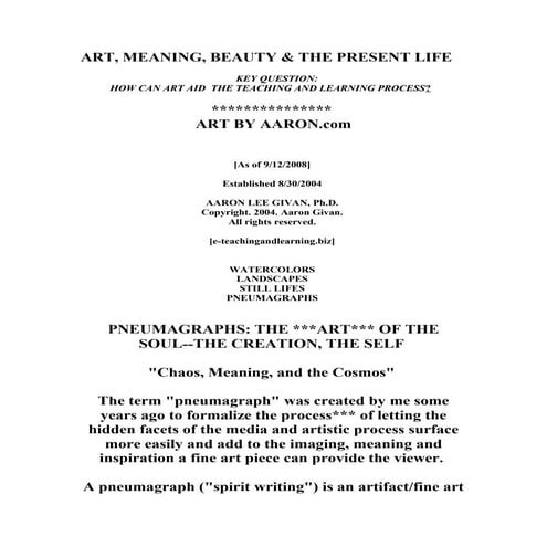 Arts Based Research | PDF