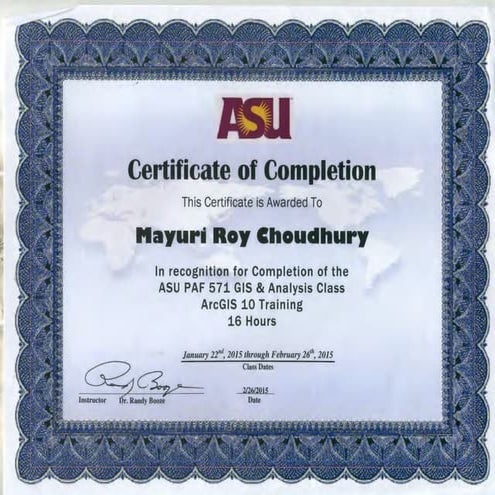 GIS certificate | PDF