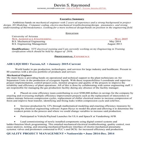 Devin Raymond Resume 12.15.15