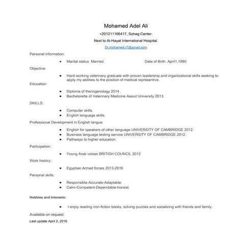 Mohamed Adel Ali | PDF