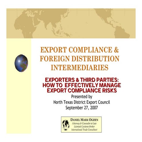 LOG10 – Import and Export Compliance LATAM | PPTX