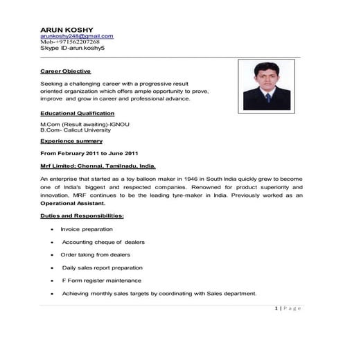 Arun Koshy_RESUME | DOCX