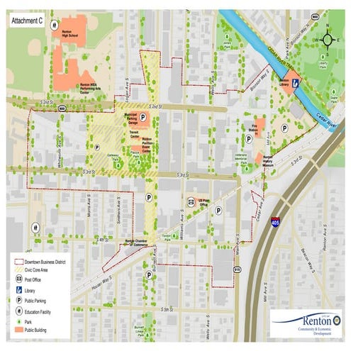 Downtown Business District Study Area Maps | PDF | Retail Property ...