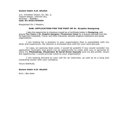 Sabir Resume | DOC