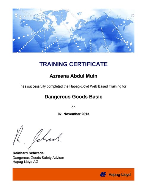 Training for Dangerous Goods Licence | PDF