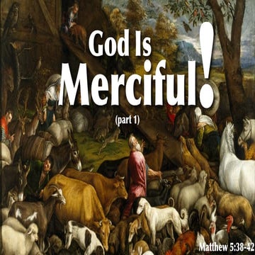 God is Merciful! part 1 | PDF | Christianity | Religion & Spirituality