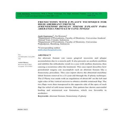 FRENAL ATTACHMENT & ITS MANAGEMENT | PPTX