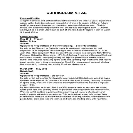 Craig Sutherland CV | DOCX
