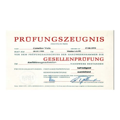 Gesellenbrief | PDF