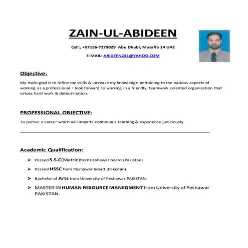 zain C.V | PDF