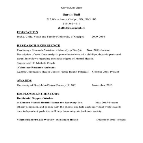 SB Curriculum Vitae | PDF