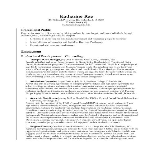 Sarah's resume updated | PDF