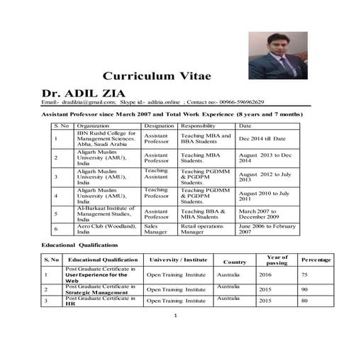CV Adil Zia May 2016 | DOCX