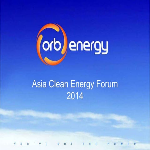 Orb Energy at ACEF 2014 | PPTX
