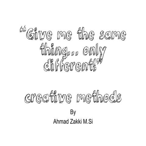 09 creative methods | PPT