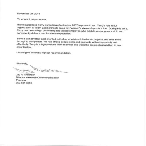 Recommendation Letter (Jay) | PDF