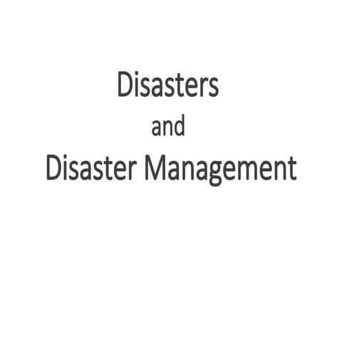 Man made hazards | PPTX